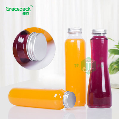 300ml/350ml/400ml/500ml empty clear pet drinking beverage plastic juice bottle